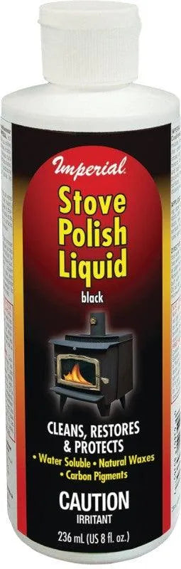 Liquid Stove Polish 8 oz | Imperial KK0057 | Cast Iron & Steel Restorer